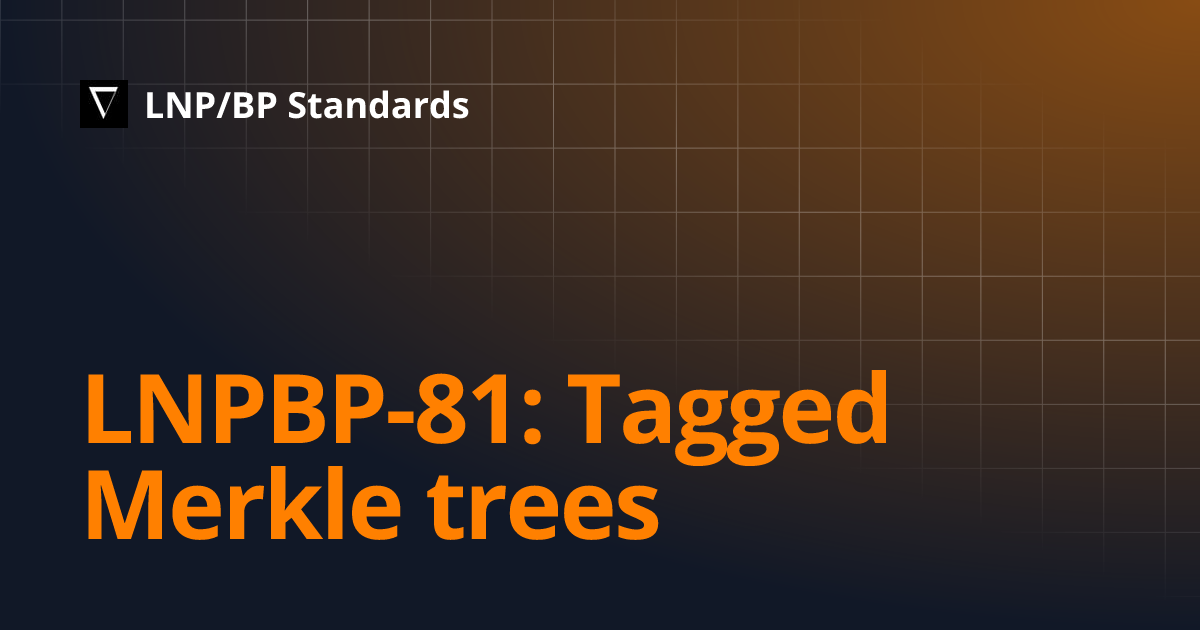 LNPBP-81: Tagged Merkle trees | LNP/BP Standards